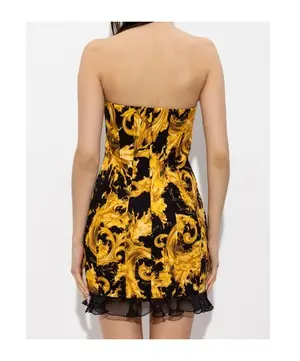 Versace Baroque Ruffled Mini Dress