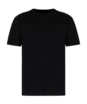 Zegna Crew Neck Cotton T-shirt - Black