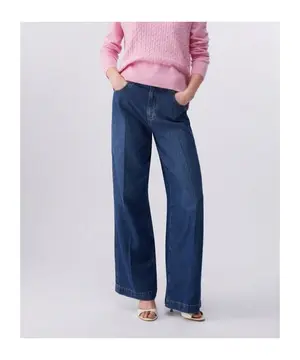 Liu Jo High-waist Flared Jeans With Embellished Belt Loops - Blue