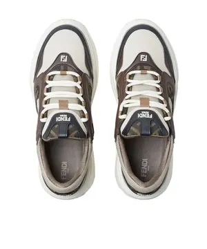 Fendi Leather Low-top Sneakers - White