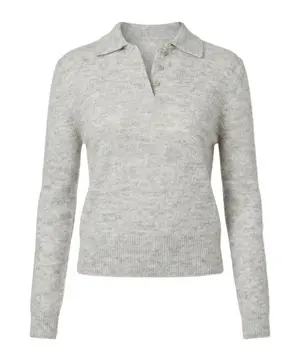 AMOMENTO Lapel Collar Pullover