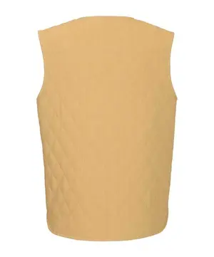 BLAZÉ MILANO V-neck Quilted Vest - Nude