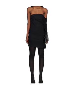 COURREGES Draped Bustier Dress