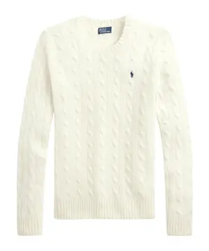 Polo Ralph Lauren Polo Ralph Lauren Cable Knit Crewneck Sweater Cream