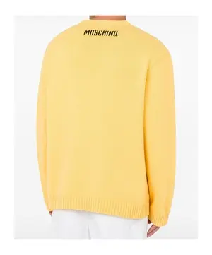 Moschino Smiley Face Embroidered Crewneck Jumper