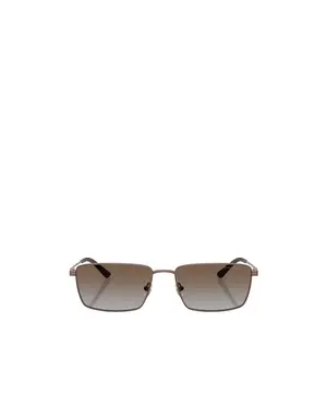 Emporio Armani Rectangle Frame Sunglasses - Gray