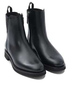 Brunello Cucinelli Leather Chelsea Boots With Embellishment
