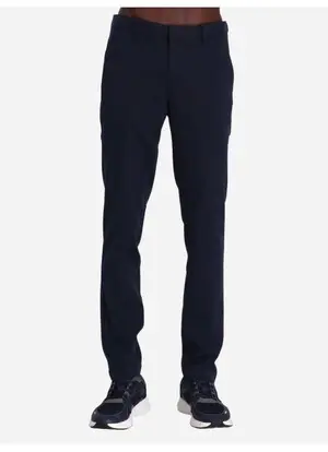Hugo Boss Straight-leg Trousers With Logo Detail - Black