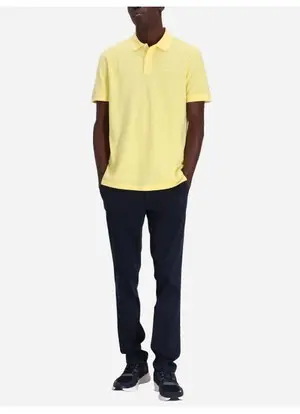 Hugo Boss Straight-leg Trousers With Logo Detail - Black