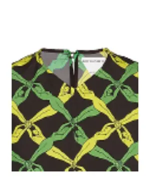 Bottega Veneta Printed Blouse With Knot Details