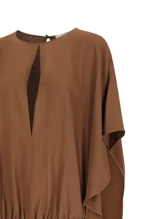 Blumarine Draped Keyhole Top