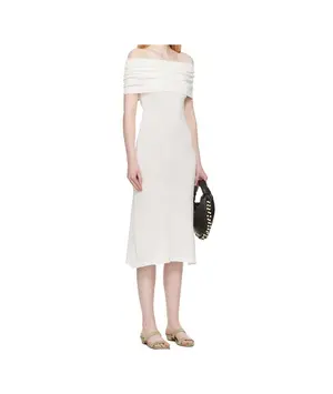 Our Legacy Off-the-shoulder Rib Knit Dress