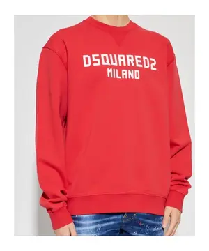 Dsquared2 Milano Cool Fit Crewneck Sweatshirt - Red
