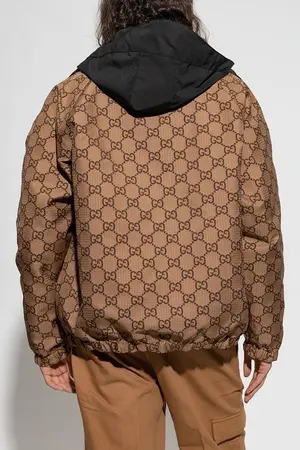 Gucci Reversible Gg Canvas Jacket - Black