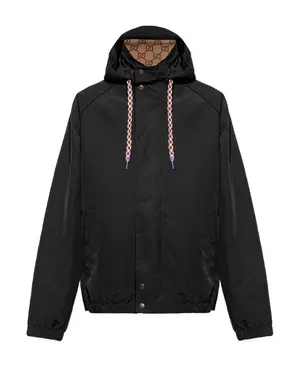 Gucci Reversible Gg Canvas Jacket - Black