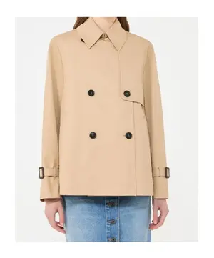 Max Mara Double-breasted Trench Jacket - Beige