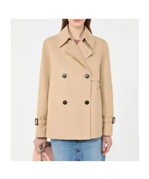 Max Mara Double-breasted Trench Jacket - Beige