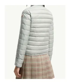 Moncler Lans Zip-up Short Padded Jacket - Grey