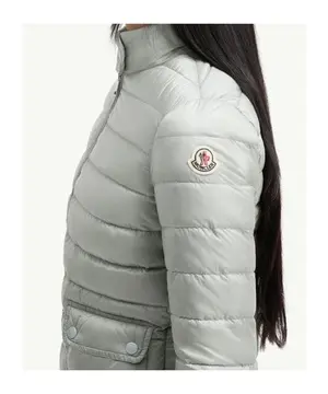 Moncler Lans Zip-up Short Padded Jacket - Grey