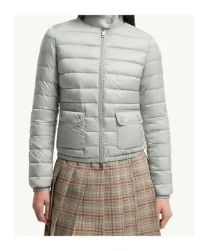 Moncler Lans Zip-up Short Padded Jacket - Grey
