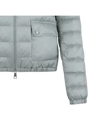Moncler Lans Zip-up Short Padded Jacket - Grey