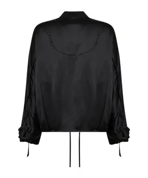 Co Name' Oversized Drawstring Bomber Jacket