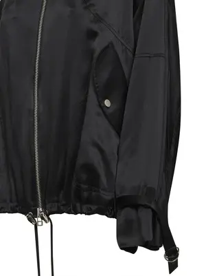 Co Name' Oversized Drawstring Bomber Jacket
