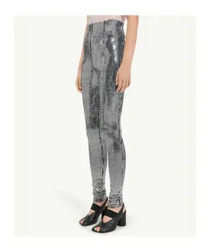 MAISON MARGIELA High-waisted Sequinned Trousers
