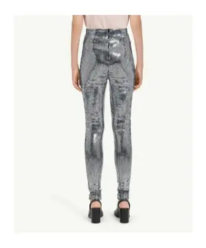 MAISON MARGIELA High-waisted Sequinned Trousers