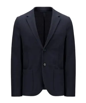 Harris Wharf London Textured Two-button Blazer - Black