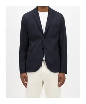 Harris Wharf London Textured Two-button Blazer - Black