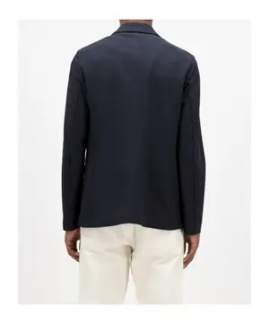 Harris Wharf London Textured Two-button Blazer - Black