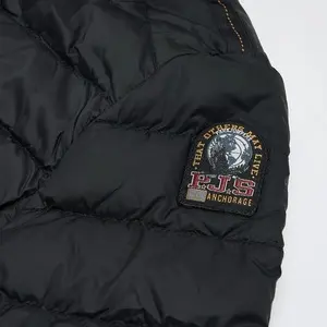 PARAJUMPERS Logo Quilted Hooded Down Jacket - Black