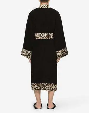 Dolce & Gabbana Dolce Gabbana Terry Bathrobe - Black