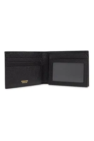 FERRAGAMO Wallet And Key Chain Two-piece Set - Black