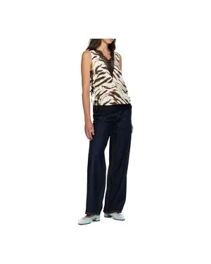 GANNI Straight-leg Wide Jeans