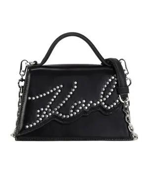 Karl Lagerfeld Signature Studded Cross Body Bag