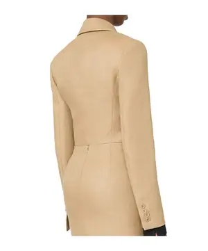 Max Mara Single-breasted Cropped Blazer - Nude