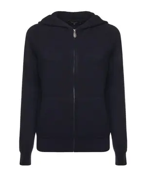 Loro Piana Zip-up Hooded Cardigan - Black
