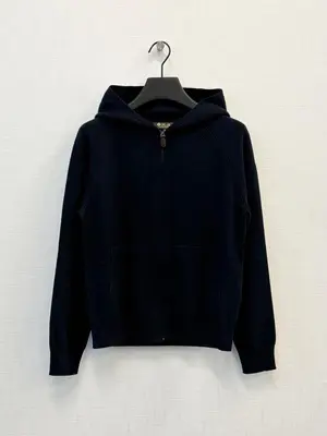 Loro Piana Zip-up Hooded Cardigan - Black