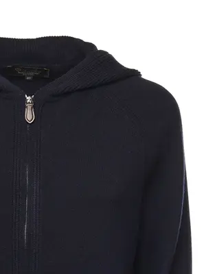 Loro Piana Zip-up Hooded Cardigan - Black