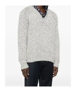 Zegna Speckled V-neck Sweater