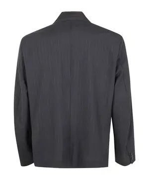 Sacai Pinstriped Button Jacket