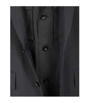 Sacai Pinstriped Button Jacket