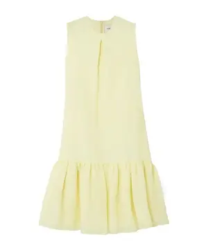 Erdem Maple Pleated Mini Dress