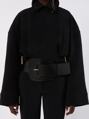 Sportmax Maxi Buckle Leather Belt
