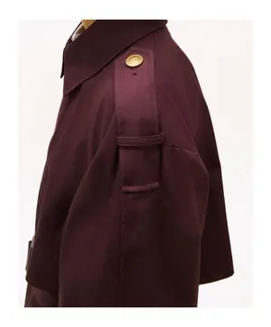 Tommy Hilfiger Long-sleeved Trench Coat - Black