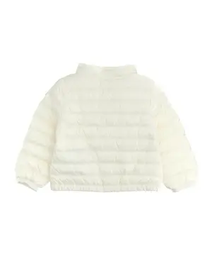 Moncler Logo Patch Down Jacket - White