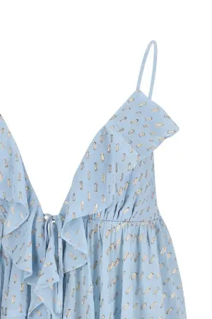 Zimmermann Ruffle Front Tie Top