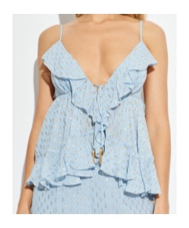 Zimmermann Ruffle Front Tie Top